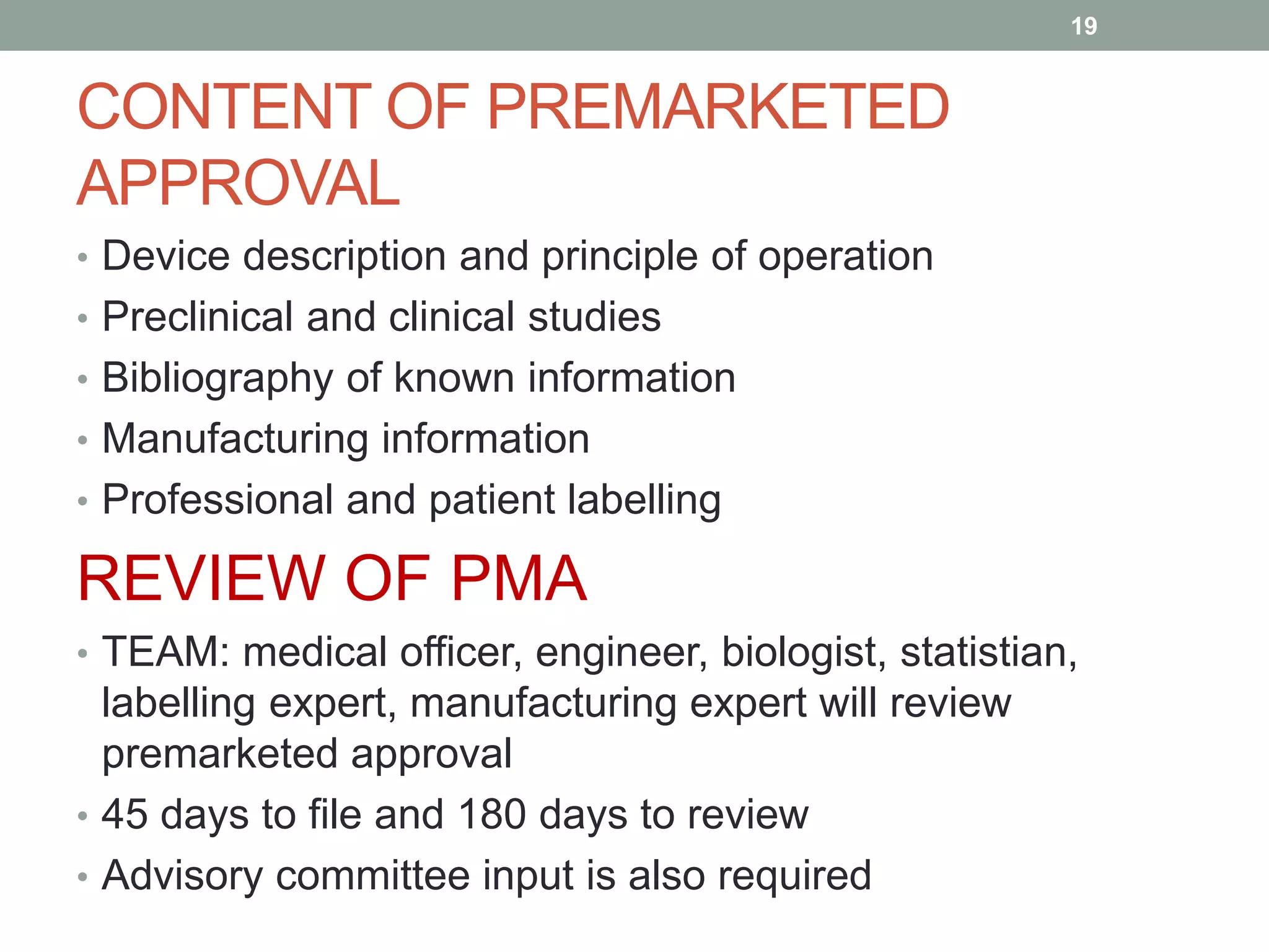 FDA regulation for medical devices | PPTX