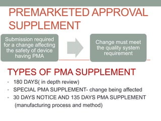 FDA regulation for medical devices | PPTX