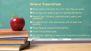 Ms. Jordan First Day of School | PPTX