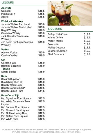 Heineken House Menu | PPTX
