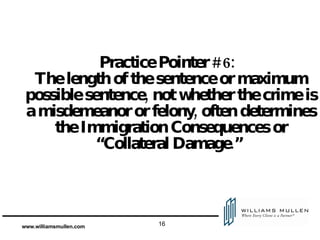 Immigration Consequences of Criminal Convictions; or Criminal Defense ...