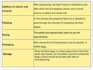 FISH FEED FORMULATION & PROCESSING. | PPTX