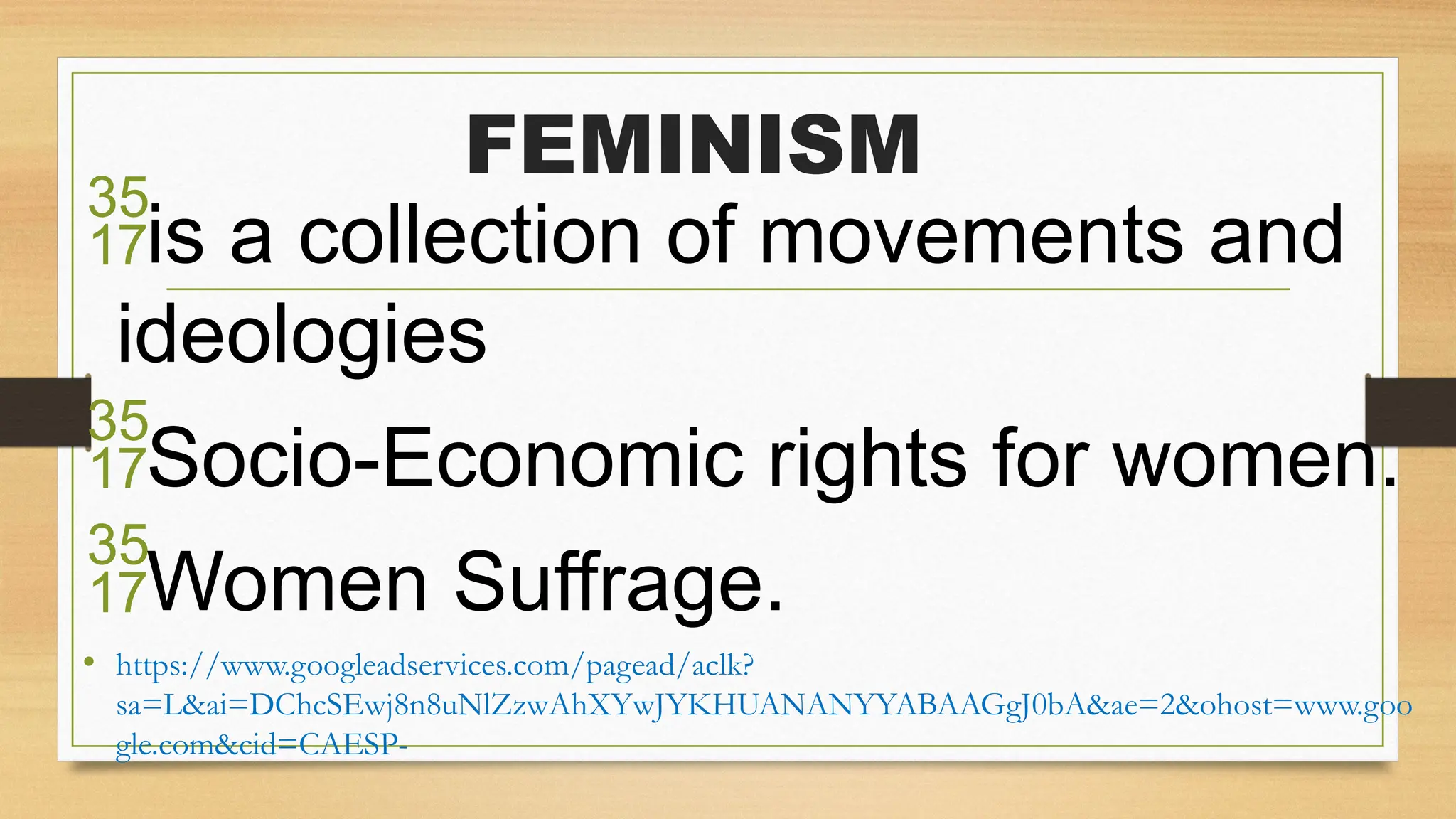 FEMINISM-DISCIPLINES AND IDEAS IN THE SOCIAL SCIENCES.pptx