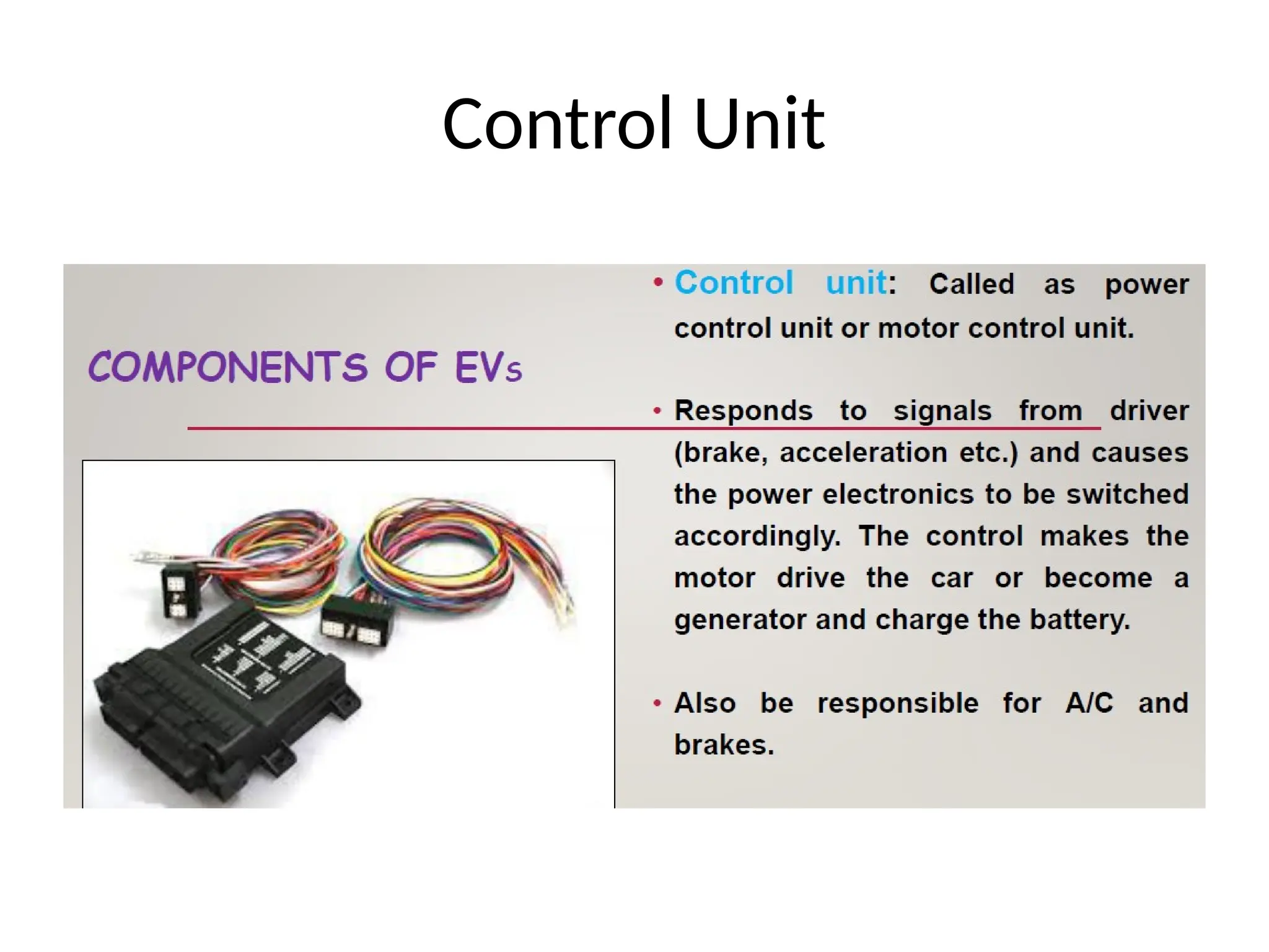 ppt FUNDAMENTAL OF EV-INTRODUCTION OF EV unit-2.pptx
