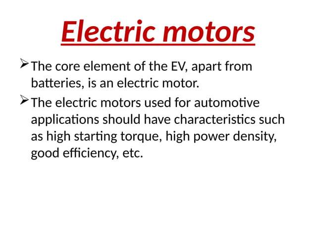ppt FUNDAMENTAL OF EV-INTRODUCTION OF EV unit-2.pptx