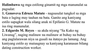 Ang Maikling Kuwento Batay sa Estilo ng Pagsisimula, Pagpapadaloy at ...