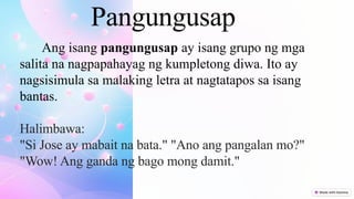 ppt filipino (pangungusap at di pangungusap) (1).pptx