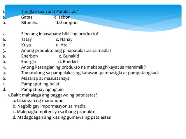 PPT FILIPINO QUARTER 4PAG GAWA NG PATALASTAS AT USAPAN GAMIT ANG MGA BAHAGI NG PANANALITA.pptx