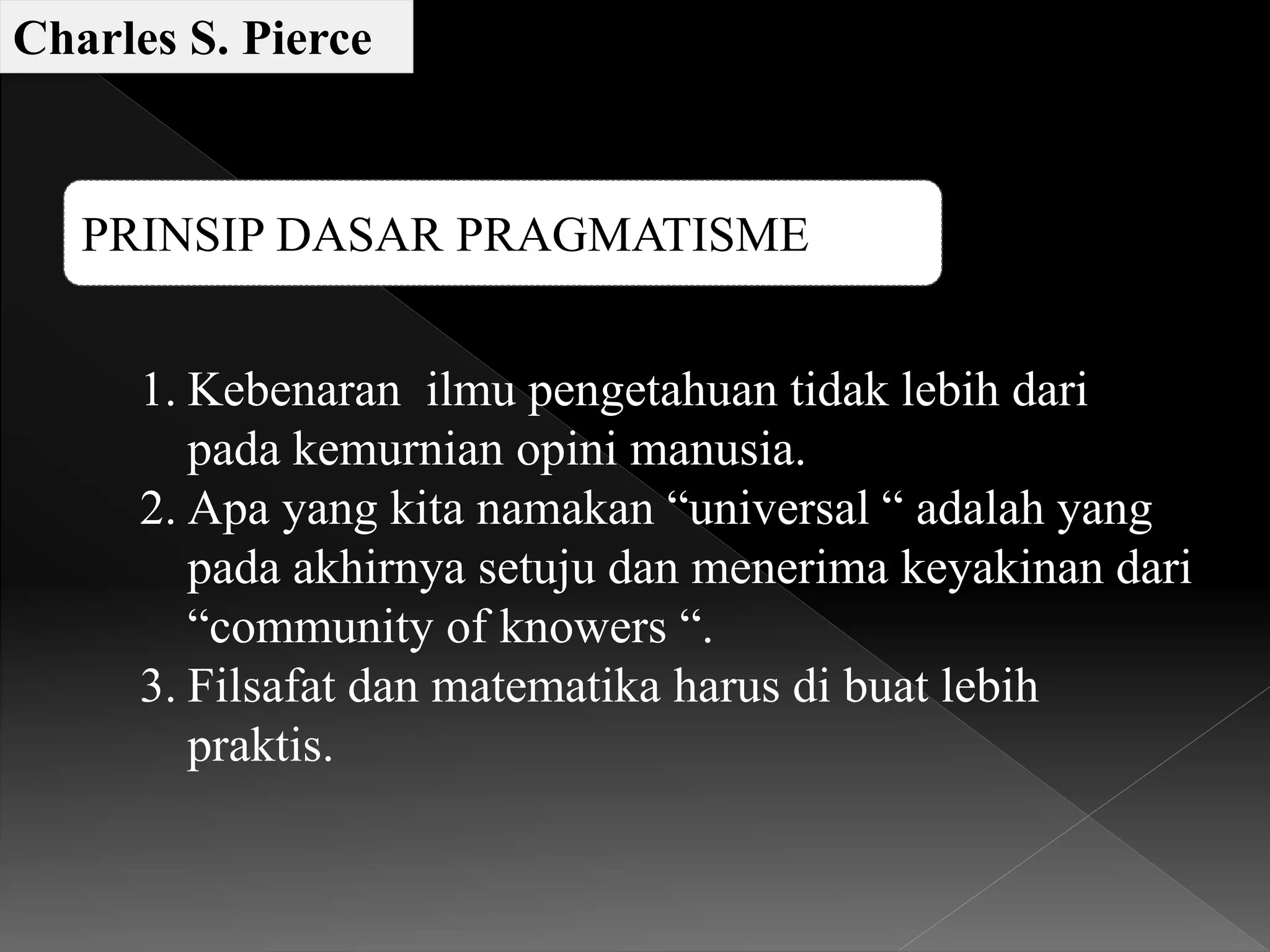 ALIRAN FILSAFAT PRAGMATISME | PPTX
