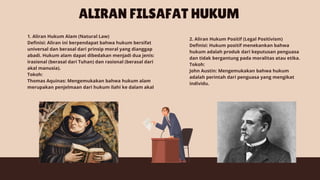 Filsafat Hukum dan Aliran Filsafat Hukum | PDF
