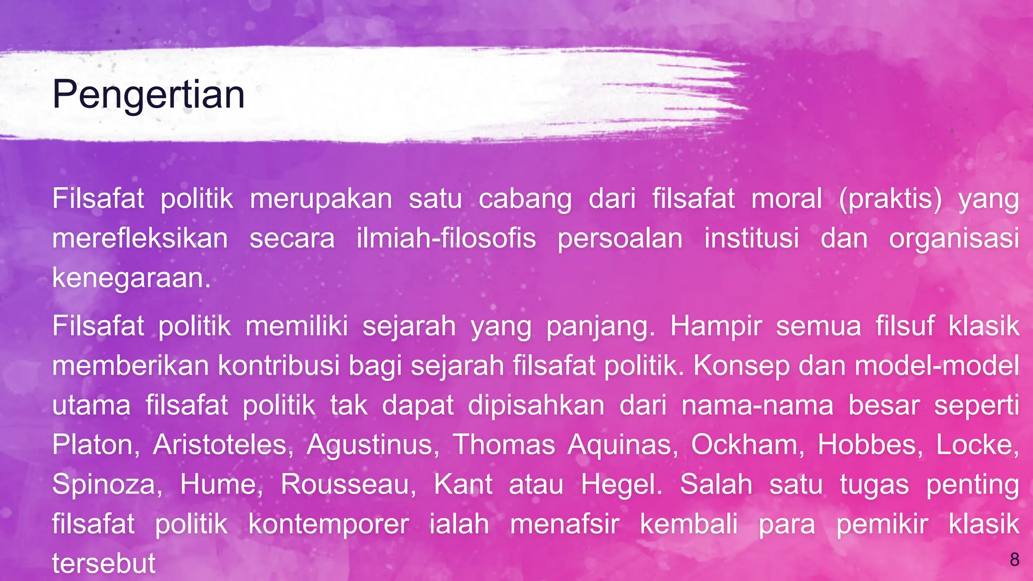 PPT FILSAFAT POLITIK TERBARU INDONESIA PUNYA | PPTX