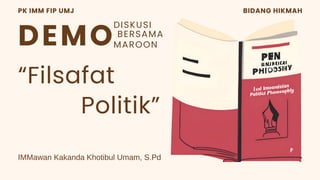 PPT FILSAFAT POLITIK - PK IMM FIP UMJ (Tum Umam).pdf
