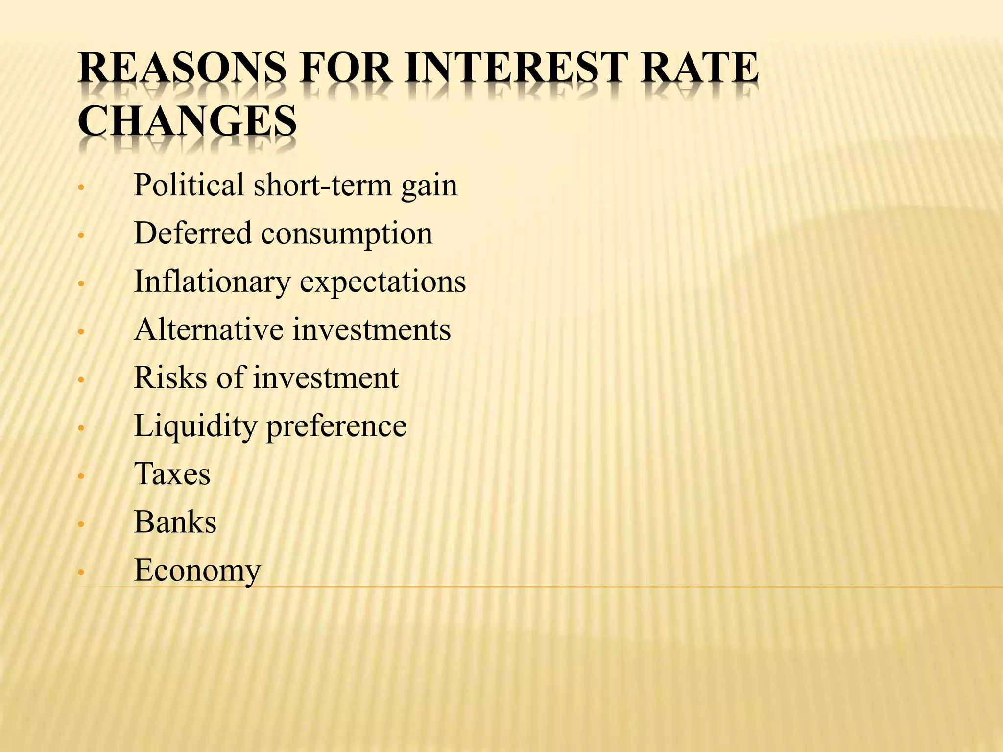interest rate, structure and issues. | PPTX