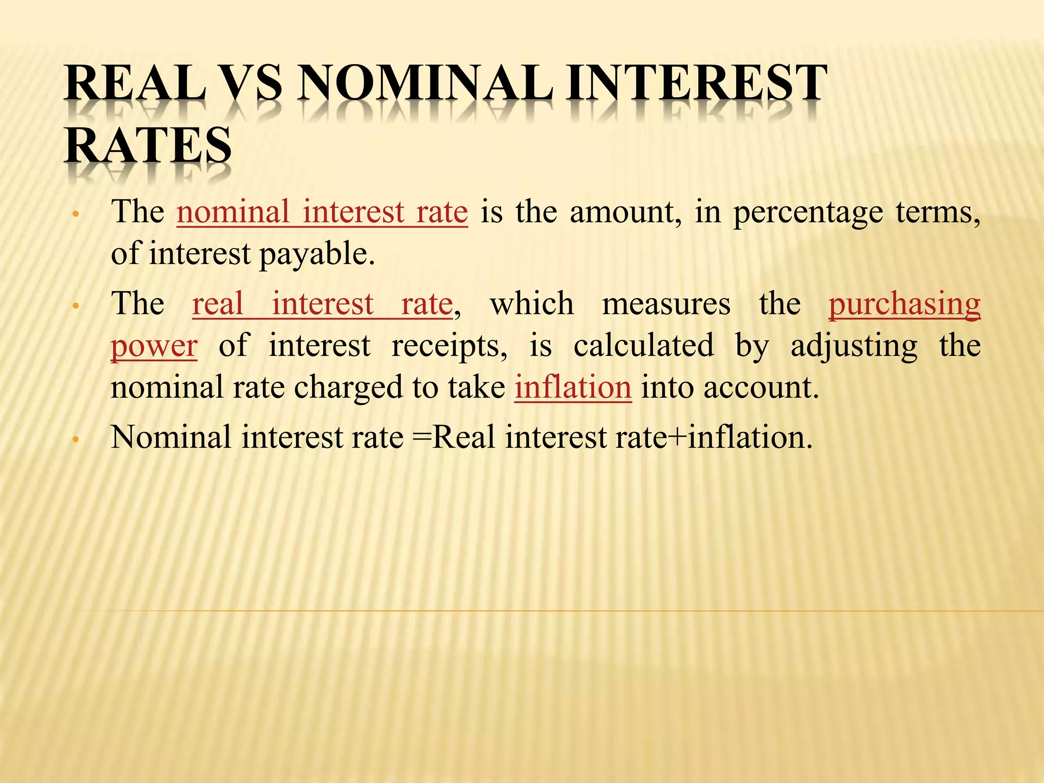 interest rate, structure and issues. | PPTX