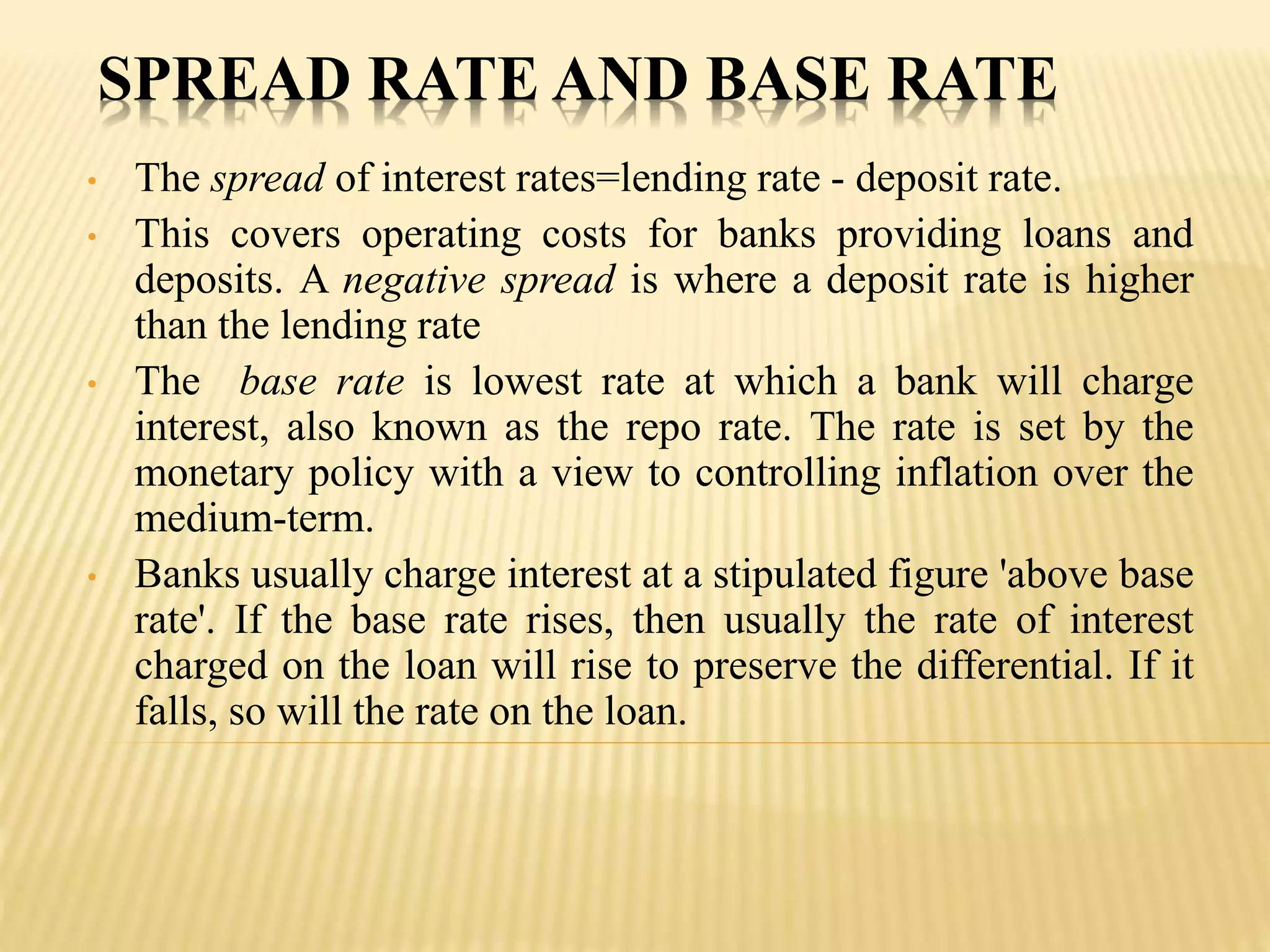 interest rate, structure and issues. | PPTX