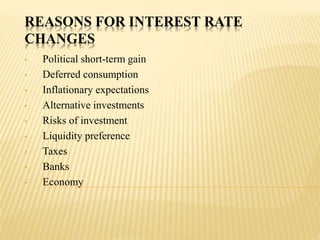 interest rate, structure and issues. | PPTX