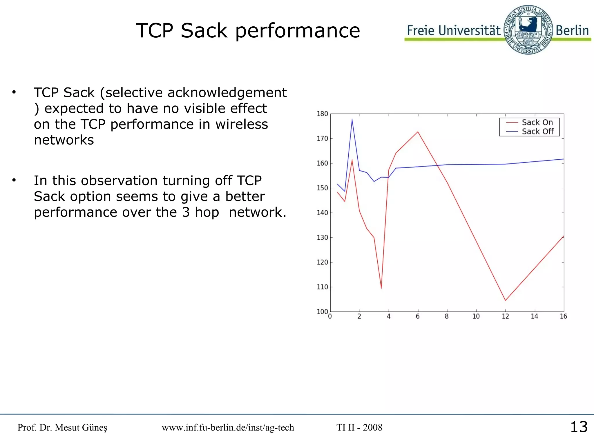 TCP Performance analysis Wireless Multihop Networks | PPT