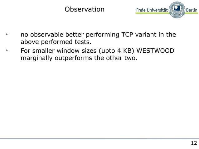 Tcp Performance Analysis Wireless Multihop Networks Ppt