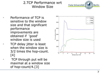 TCP Performance analysis Wireless Multihop Networks | PPT