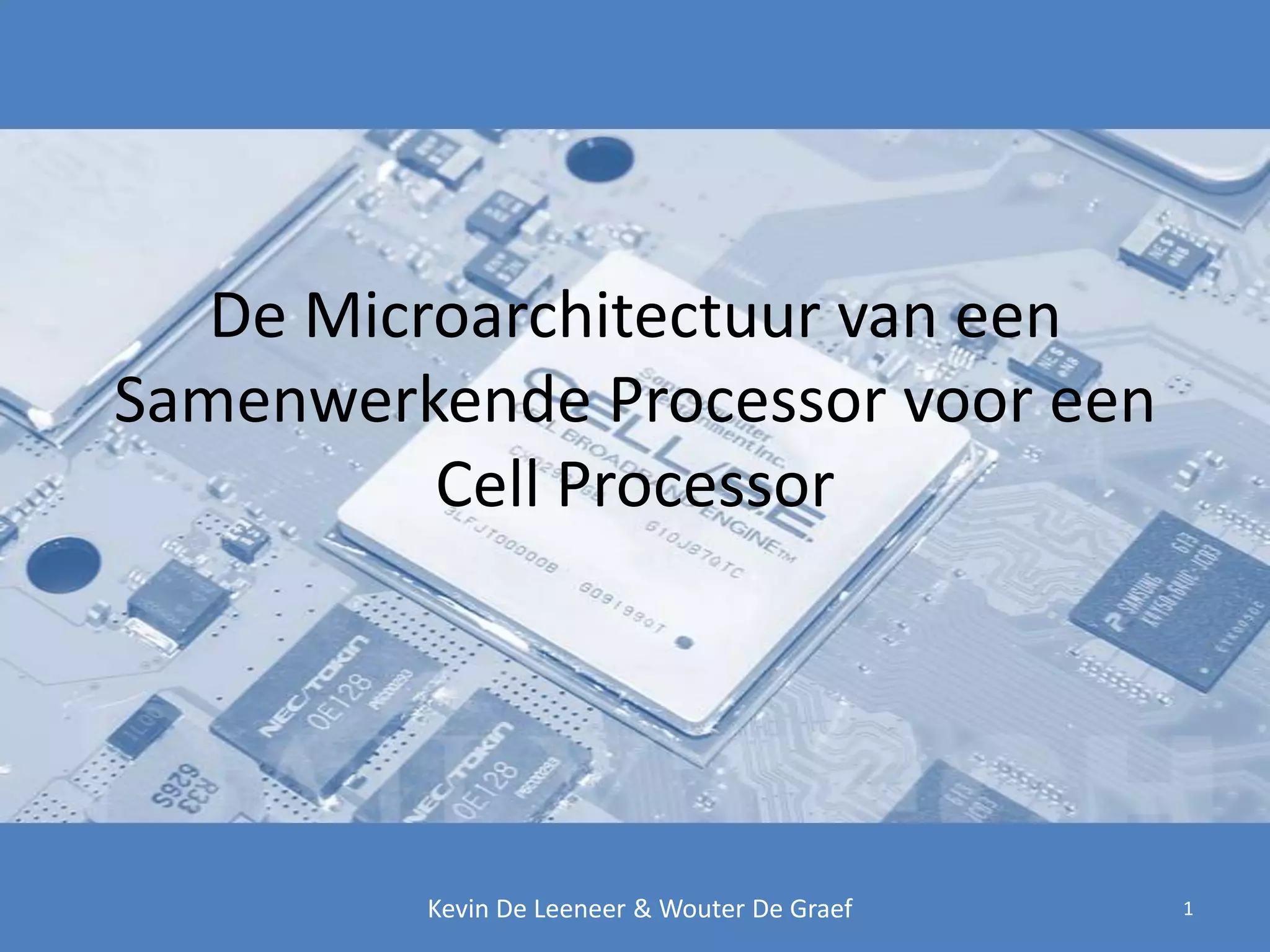 De interne werking van een Cell SPE | PPTX
