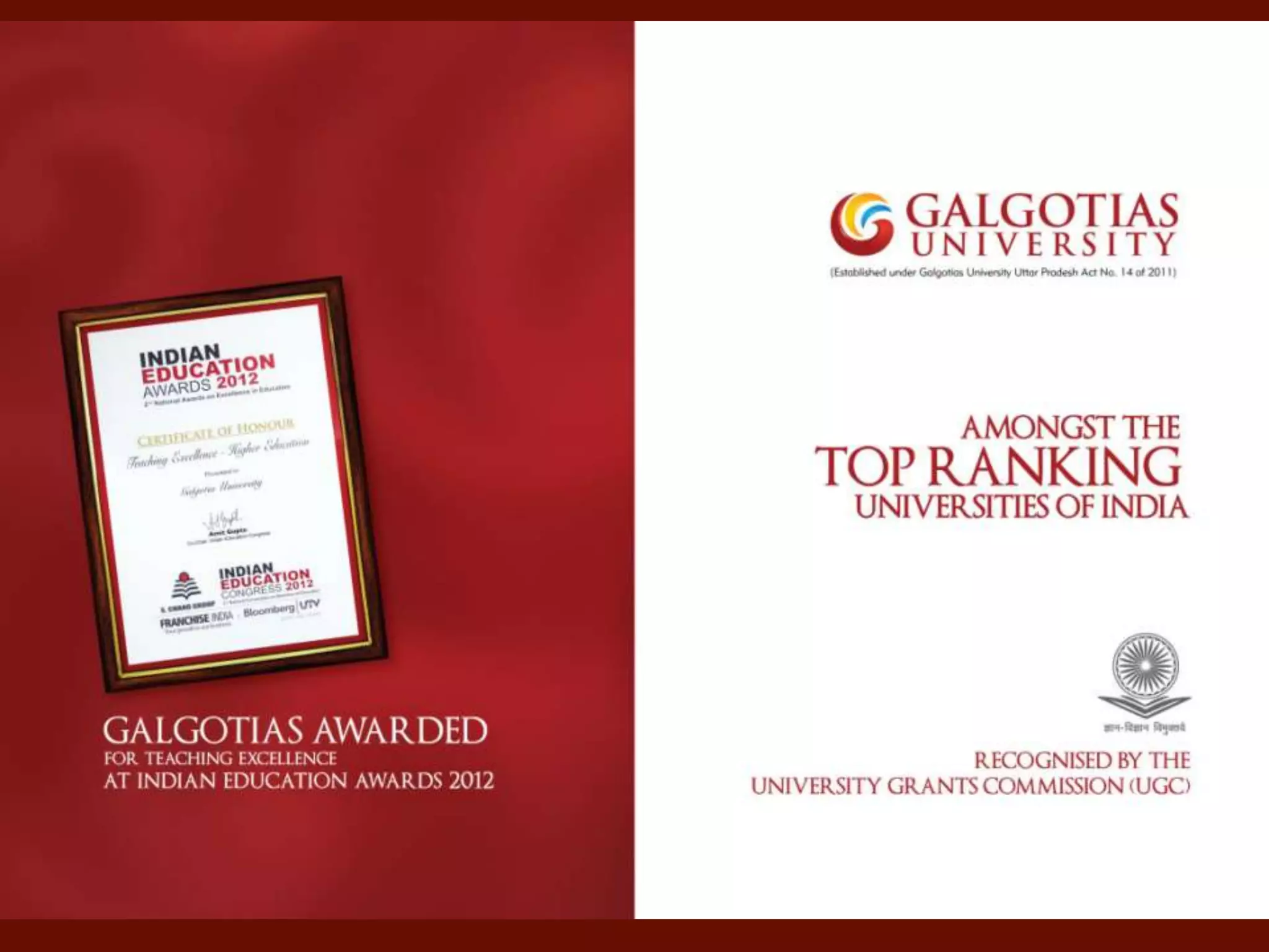 Galgotias University Presentation | PPSX