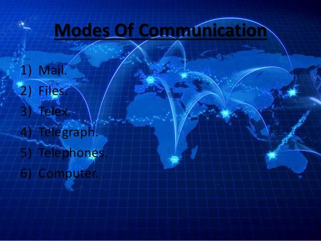 Media & mode's of Communication