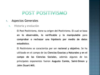 El Post Positivismo, paradigma metodológico para NO utilizar | PPSX