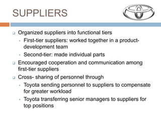 TOYOTA SUPPLY CHAIN MANAGEMENT | PPTX