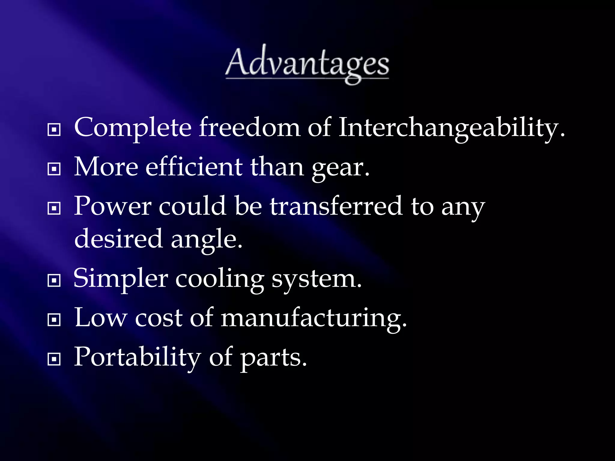 gearless transmission using El-bow mechanisum | PPTX