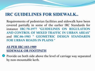 Quality and safety assesment of pedestrians sidewalk in panipat city | PPTX