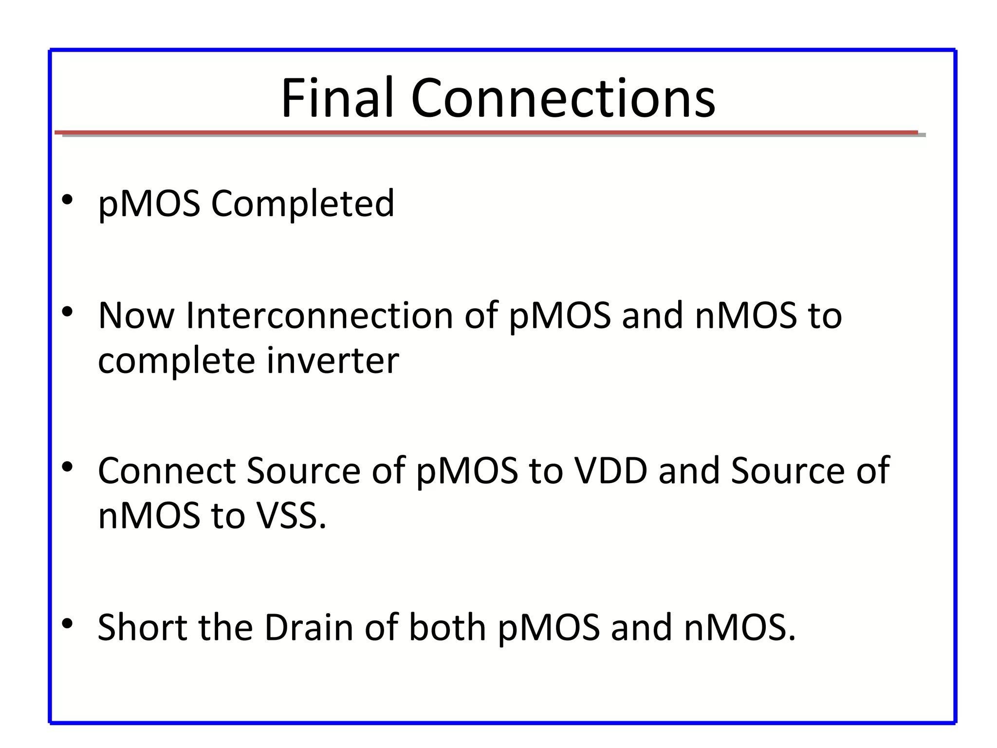 Layout design on MICROWIND | PPT