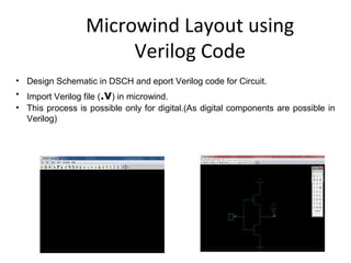 Layout design on MICROWIND | PPT