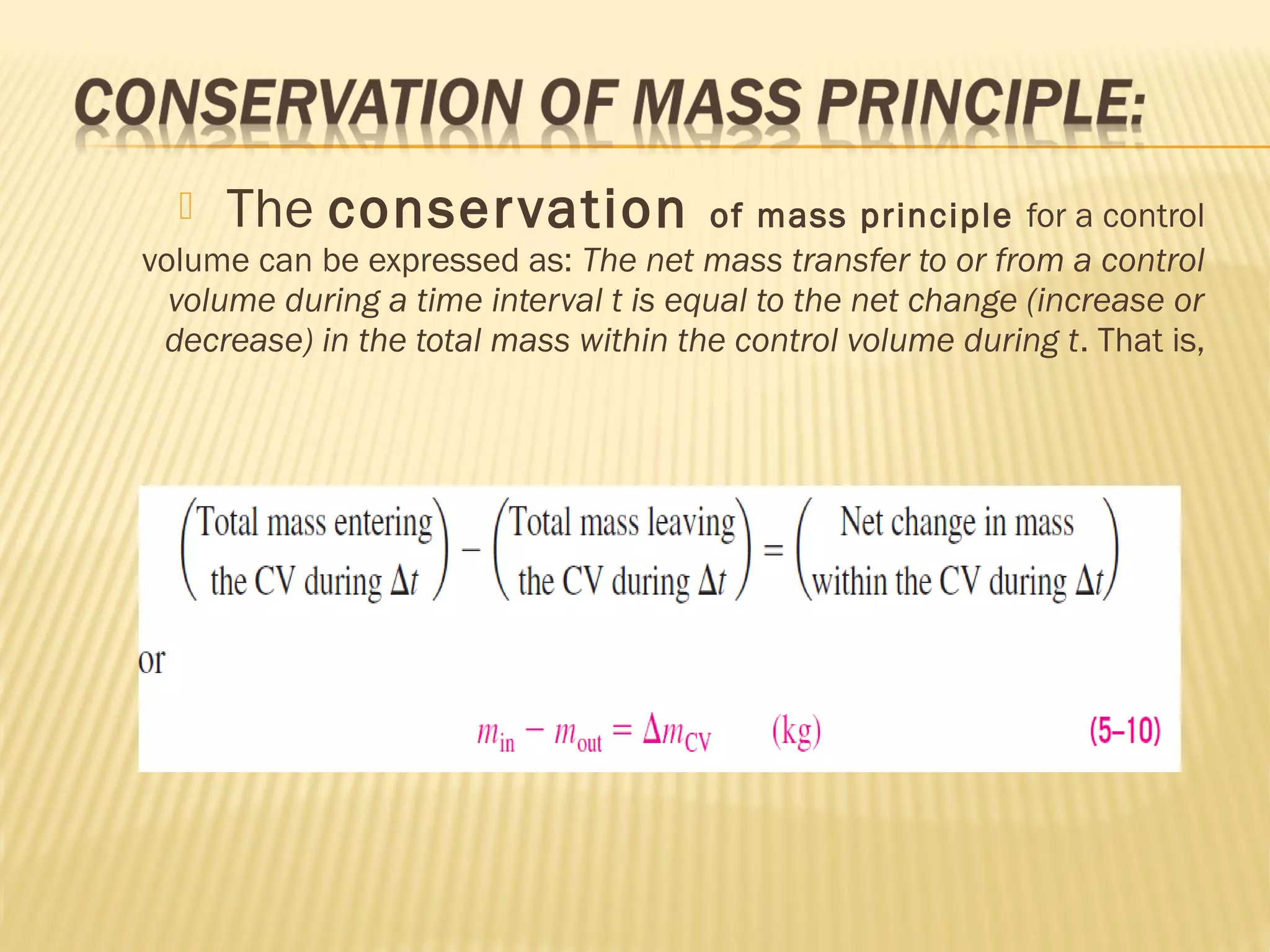 mass momentum energy equations | PPT
