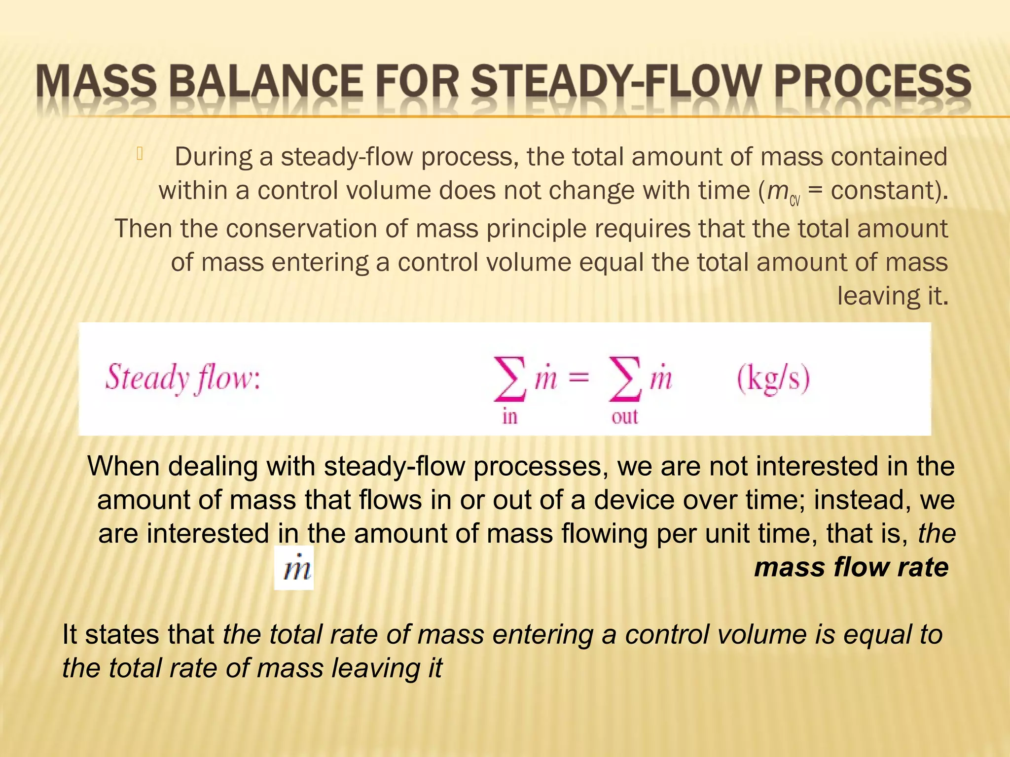 mass momentum energy equations | PPT