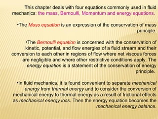 mass momentum energy equations | PPT