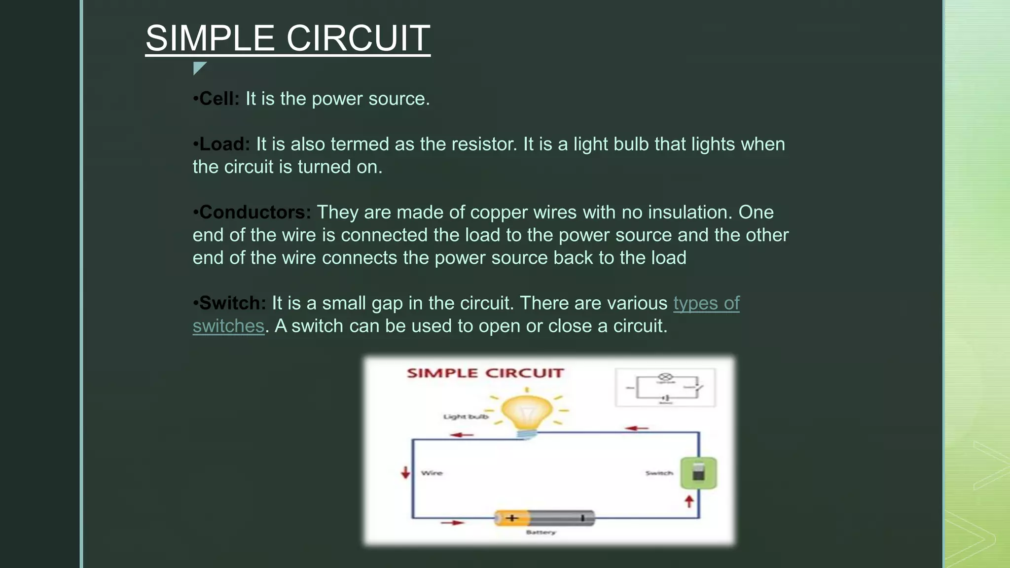 design of the simple electric circuit | PPTX