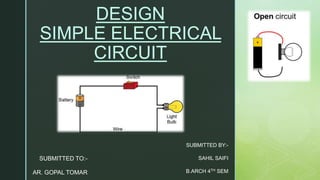 design of the simple electric circuit | PPTX