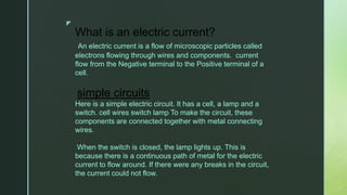 design of the simple electric circuit | PPTX