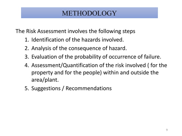 Risk Assessment At Tank- Truck Unloading Section Of LPG Bottling Plant ...