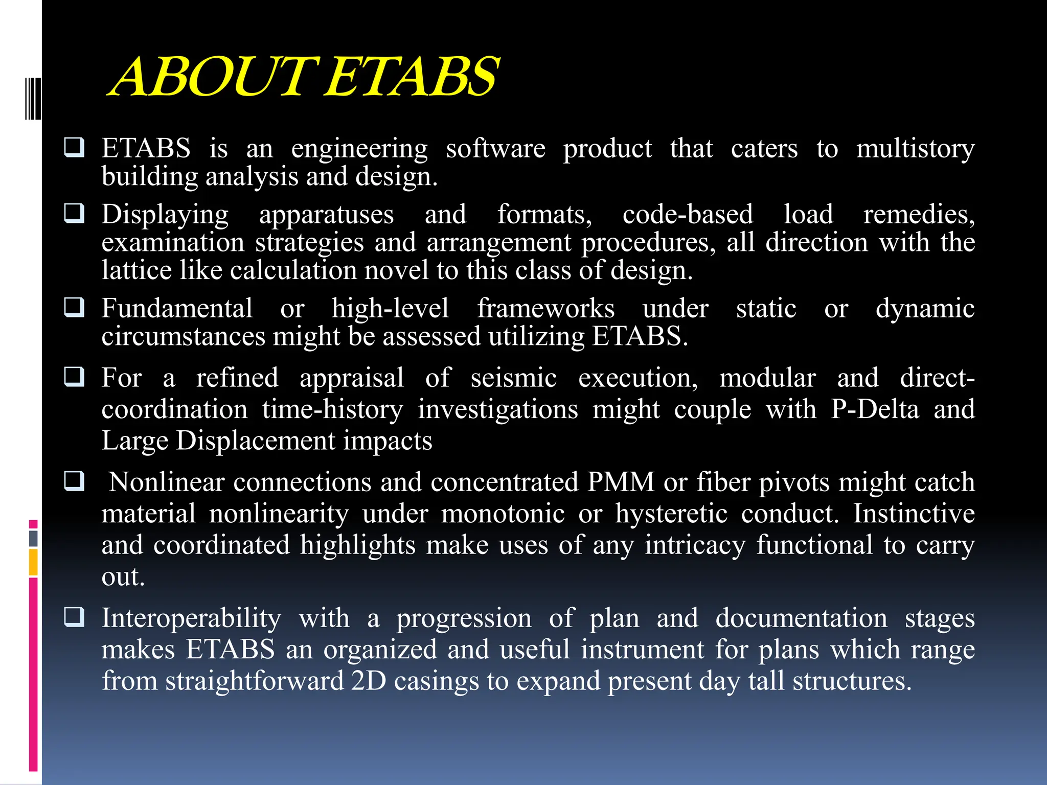 static ananlysis and design of g+ 20 rcc framed structure by using e tabs software by vaidehi | PDF