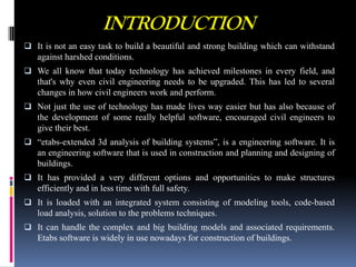 static ananlysis and design of g+ 20 rcc framed structure by using e ...