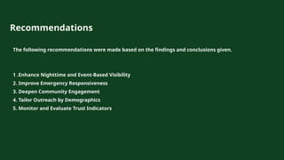 Community Trust and Public Perception of Police Effectiveness in ...