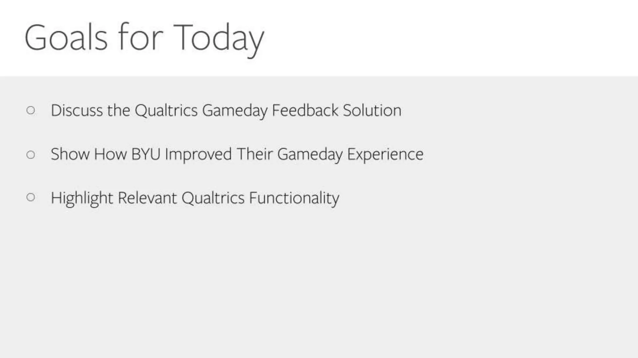 Qualtrics Gameday Feedback - How BYU Football Used Gameday Feedback to ...