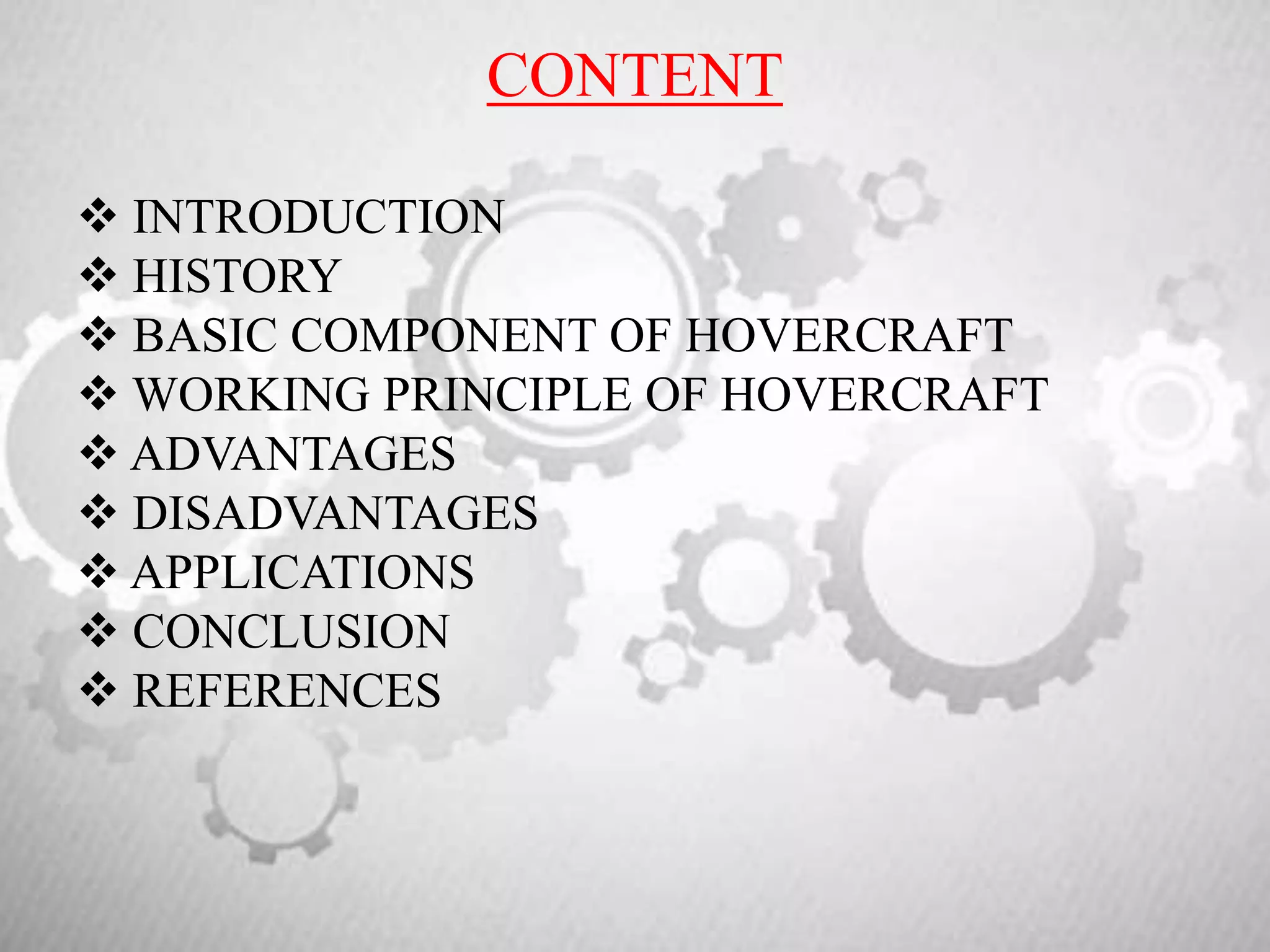 HOVERCRAFT PRESENTETION | PPTX