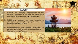 MGA PILOSOPIYA SA ASYA | PPTX