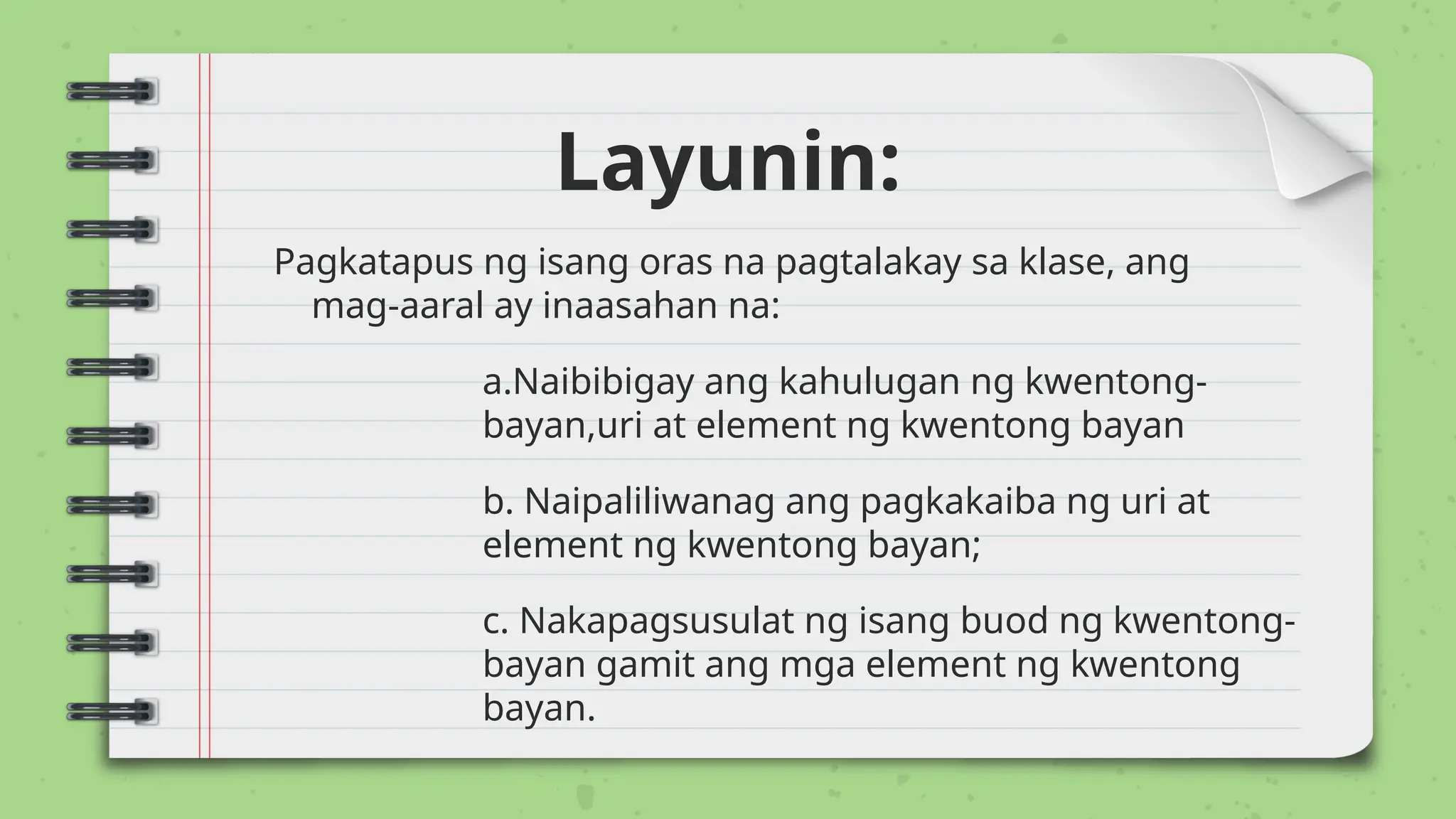 Kwentong bayan, uri at elemento ng kwentong bayan | PPTX