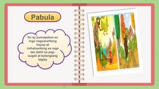 Kwentong bayan, uri at elemento ng kwentong bayan | PPTX