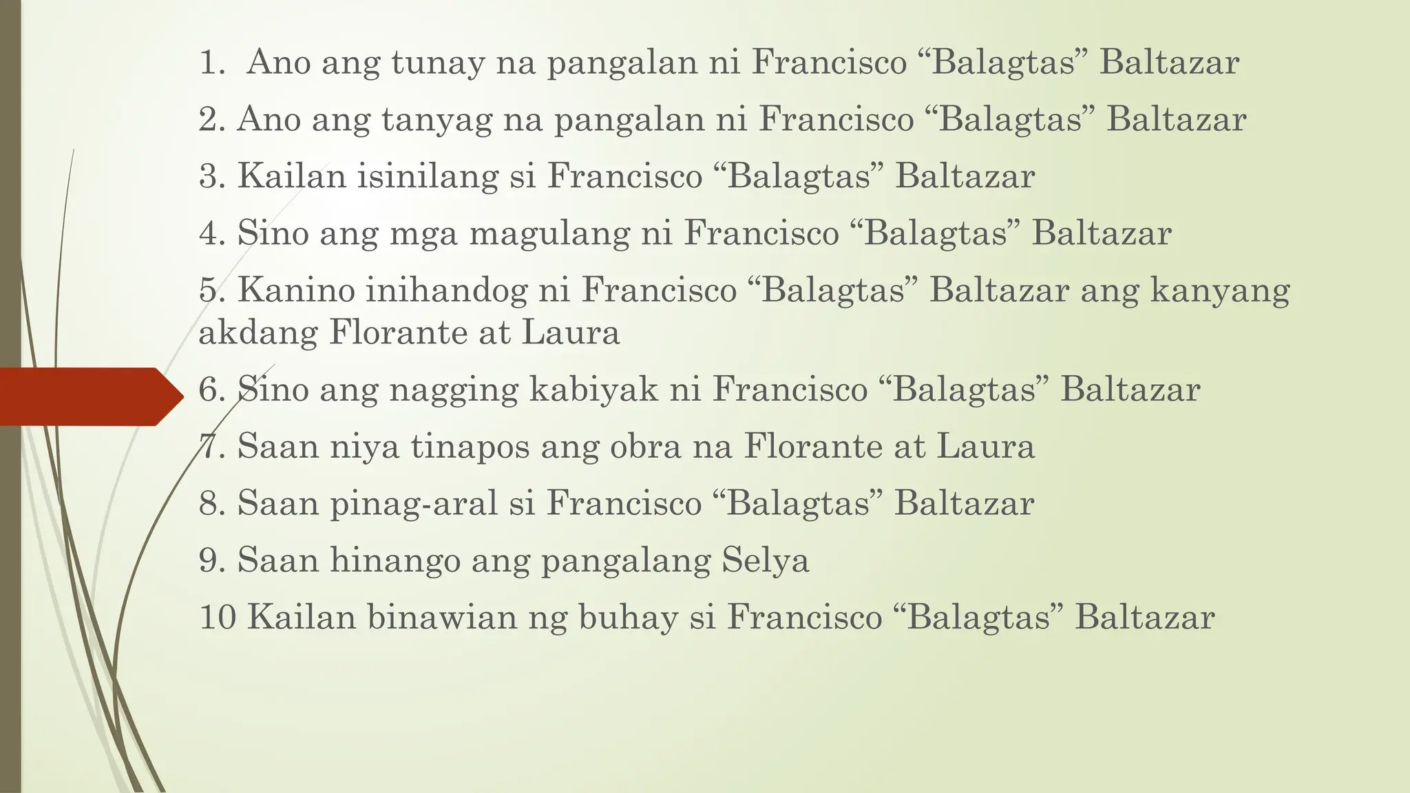 FLORANTE AT LAURA; TALAMBUHAY NI BALAGTAS AT KALIGIRANG KASAYSAYAN NG ...
