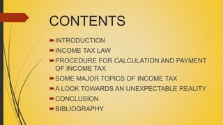 introduction to income taxes in india | PPTX
