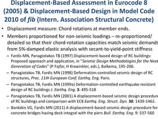 From force-based to displacement-based seismic design. What comes next ...
